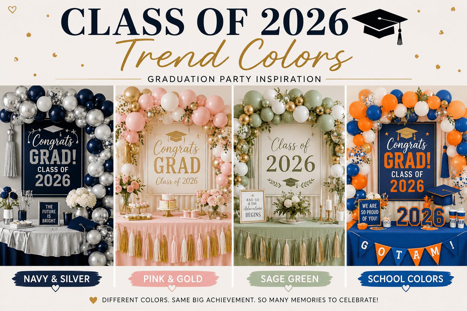 Class of 2026 Graduation Party Trend Colors Everyone Will Love 🎓 ...