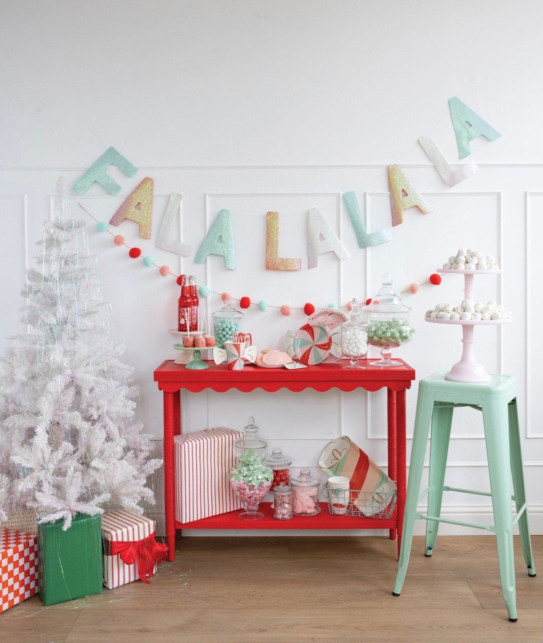 Fa La La Holiday Banner - Stesha Party - banner garland, christmas ...