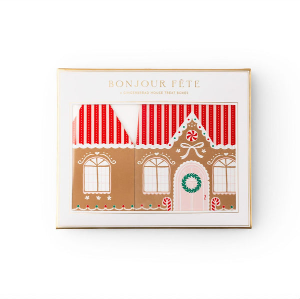 Gingerbread House Cookie Boxes 6ct - Stesha Party - bag box, christmas ...