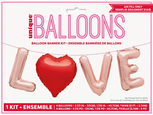 Love Balloon Banner - Stesha Party - bachelorette, foil balloon, phrase ...