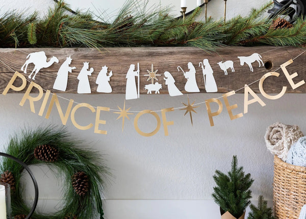 Nativity Banner - Nativity Christmas Home Decorations - Stesha Party
