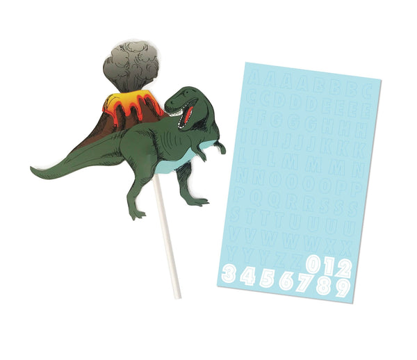 Personalized Name Dinosaur Birthday Cake Topper - Stesha Party