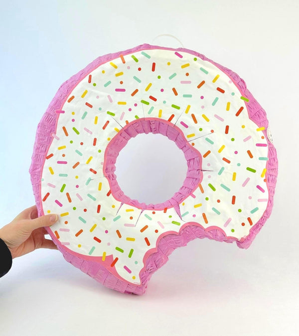 Pink Donut Birthday Party Piñata - Stesha Party - birthday girl, candy ...