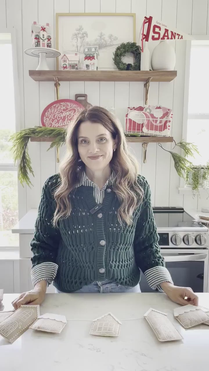 Puffy Gingerbread Banner - Stesha Party - banner garland, christmas ...