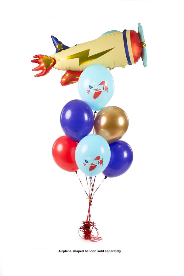 Vintage Airplane Balloon Bouquet Aviation Party Decorations - Stesha Party