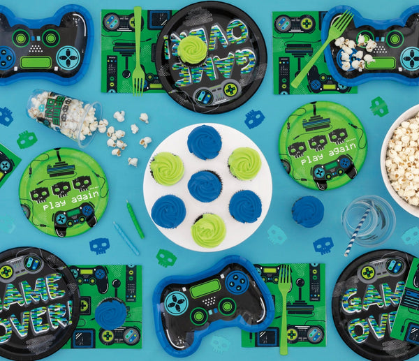Play Again Gamer Party Plates - Stesha Party