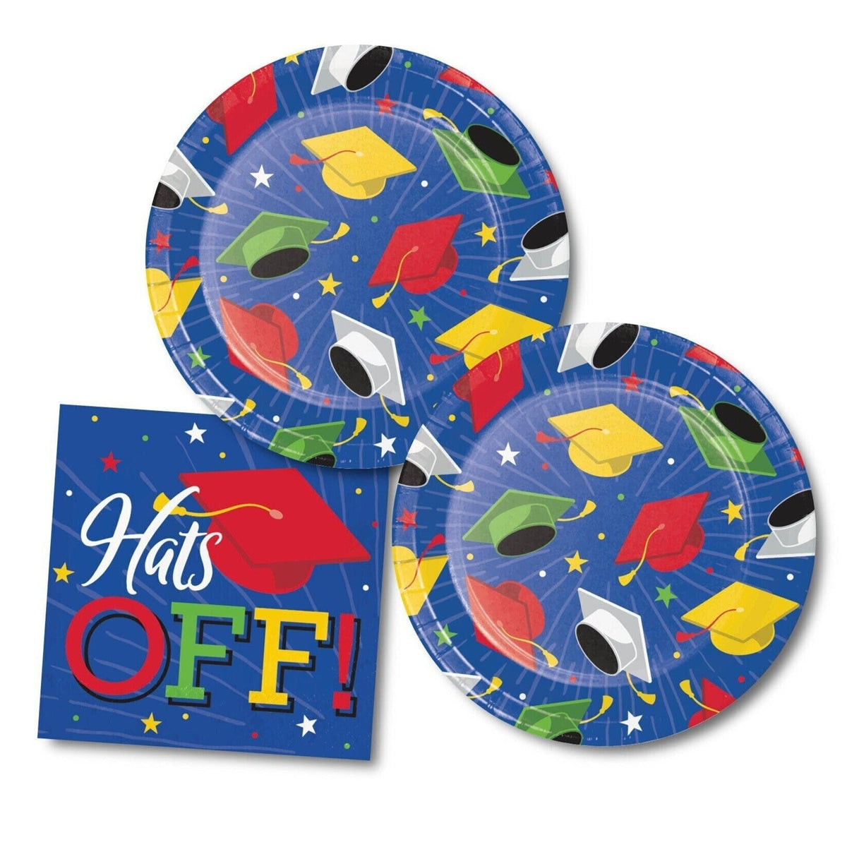 Hats Off Grad Party Supplies Set - Stesha Party