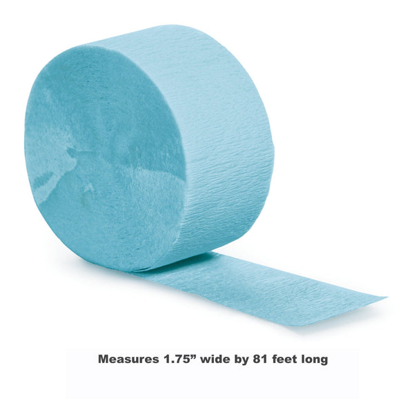 Pastel Blue Party Streamer - Stesha Party