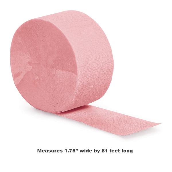 Pastel Pink Crepe Streamer - Stesha Party